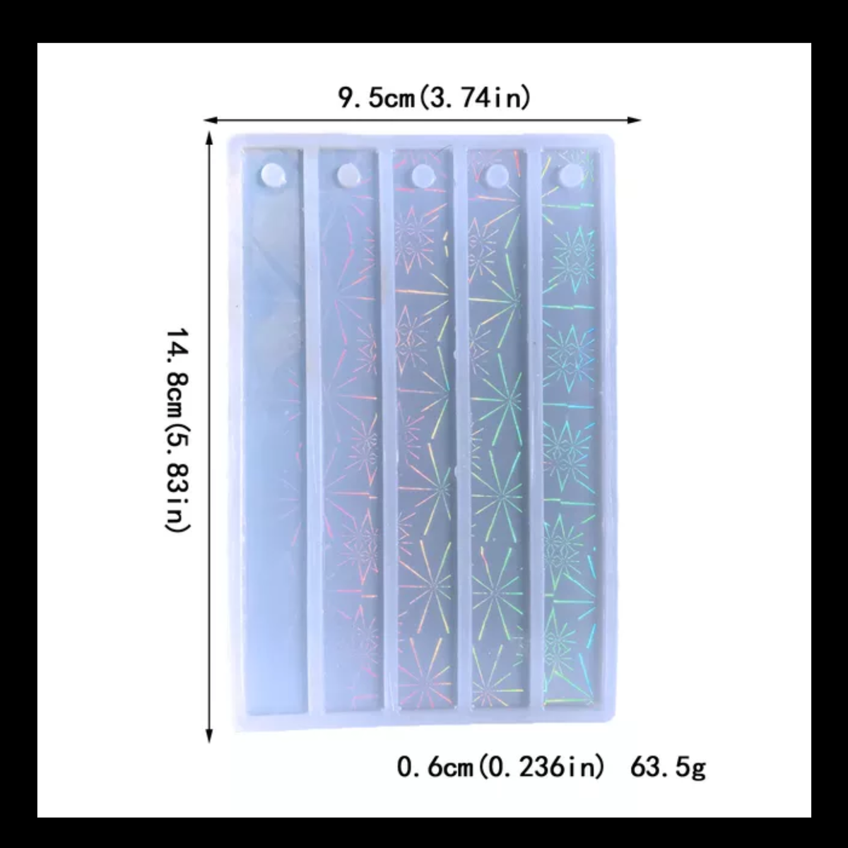 Holographic Bookmarks Mold – The Shaker Maker